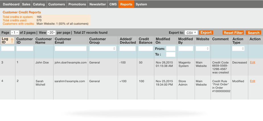 Magento Reward Points / Store Credit & Refund Mod with Email ...