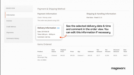 Magento 2 Delivery Date Extension | Estimated Shipment Date - Mageworx