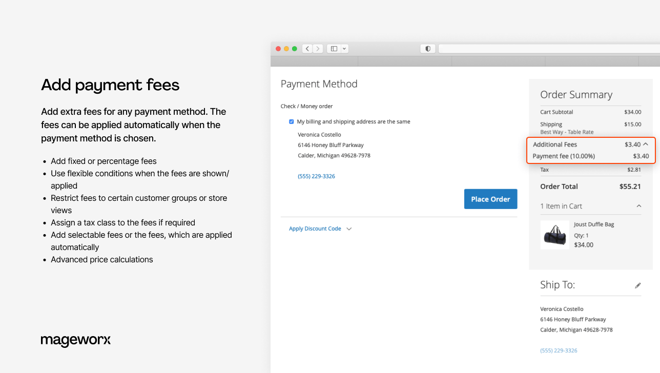 Magento 2 Extra Fee Extension | Magento Extra Fees - Mageworx
