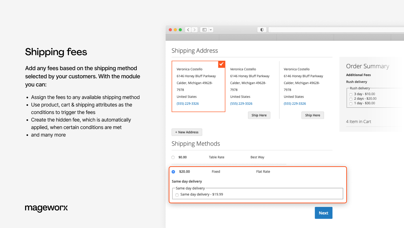 Magento 2 Extra Fee Extension | Magento Extra Fees - Mageworx