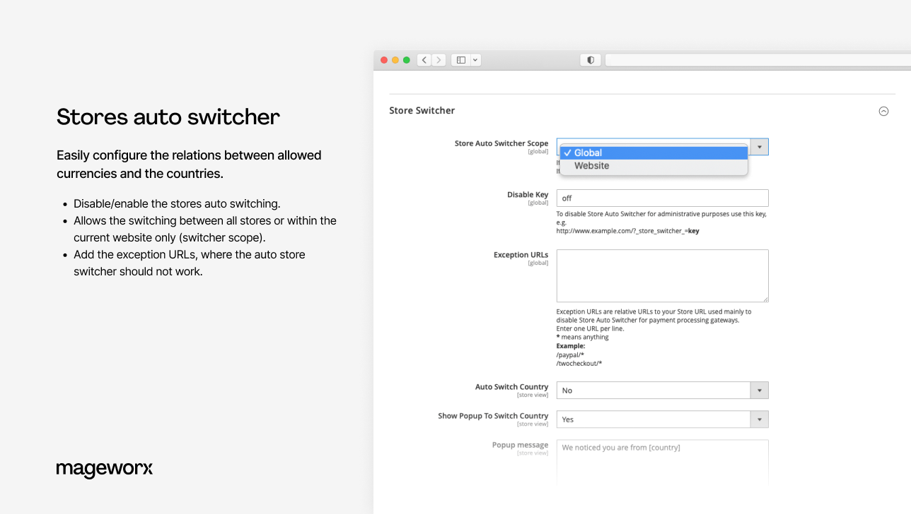 Magento 2 Currency Switcher | Magento 2 Store Switcher - Mageworx