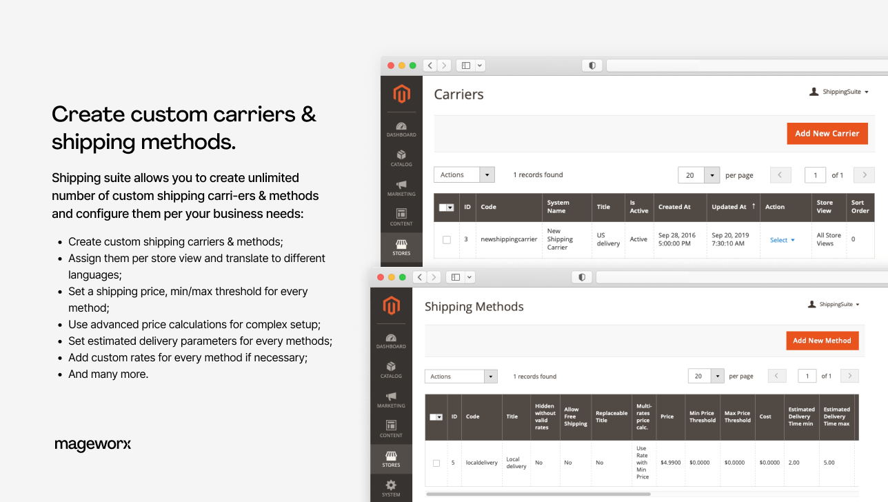 ᐈ Magento 2 Shipping Suite Extension | Custom Magento Shipping - Mageworx