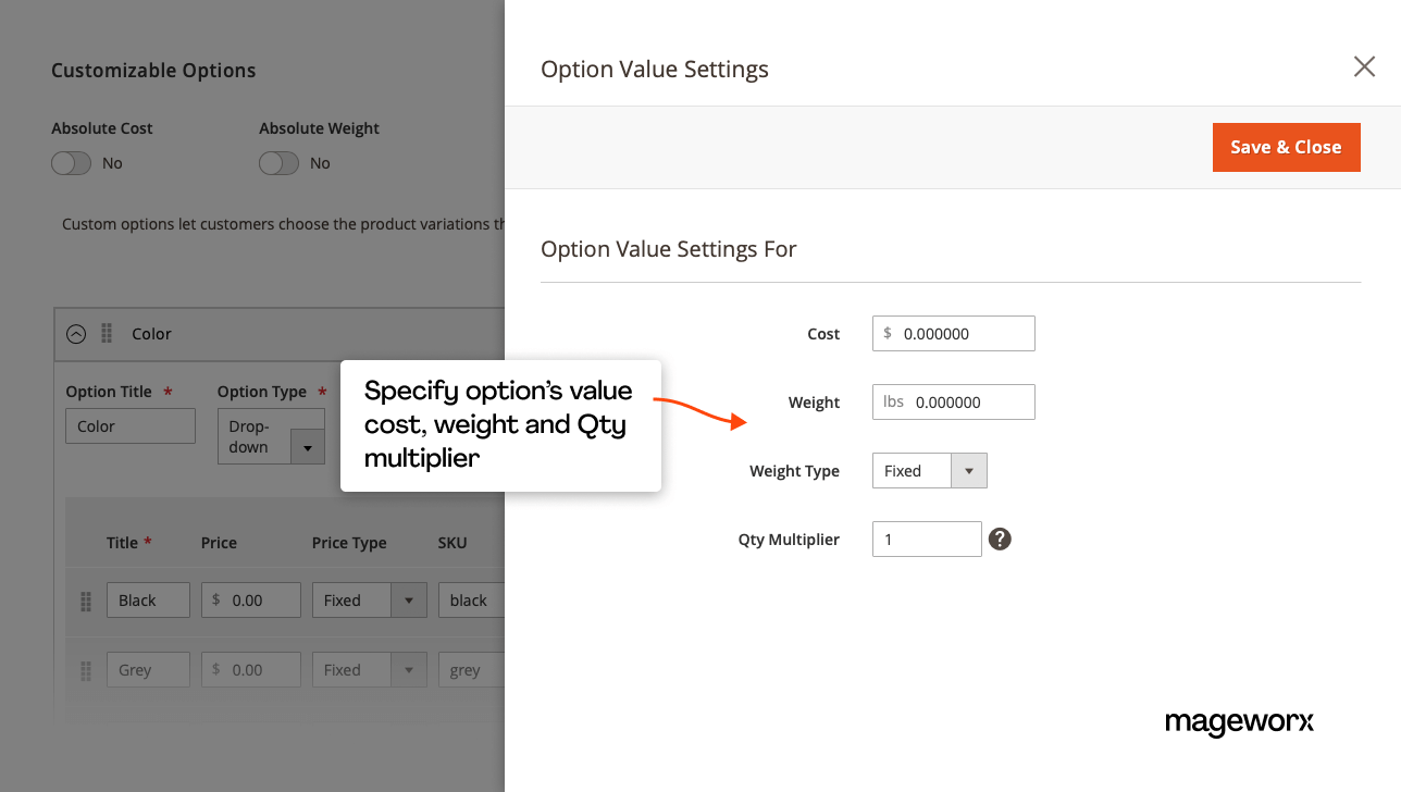 磊 Magento 2 Product Options Suite | Magento 2 Custom Option Extension - Mageworx