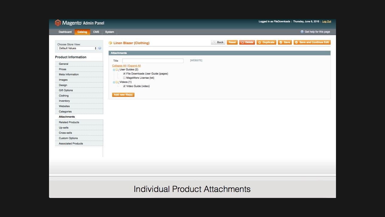 Magento File Upload / Download | Magento Product Attachments extension - Mageworx