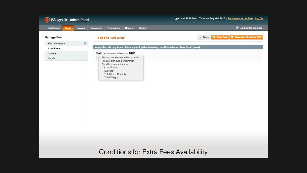 Magento Extra Fee | Magento Multi Surcharges for Extra Services extension - Mageworx