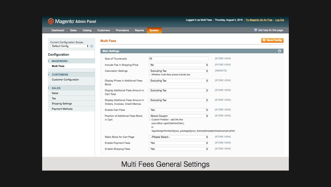 Magento Extra Fee Magento Multi Surcharges For Extra Services Extension Mageworx