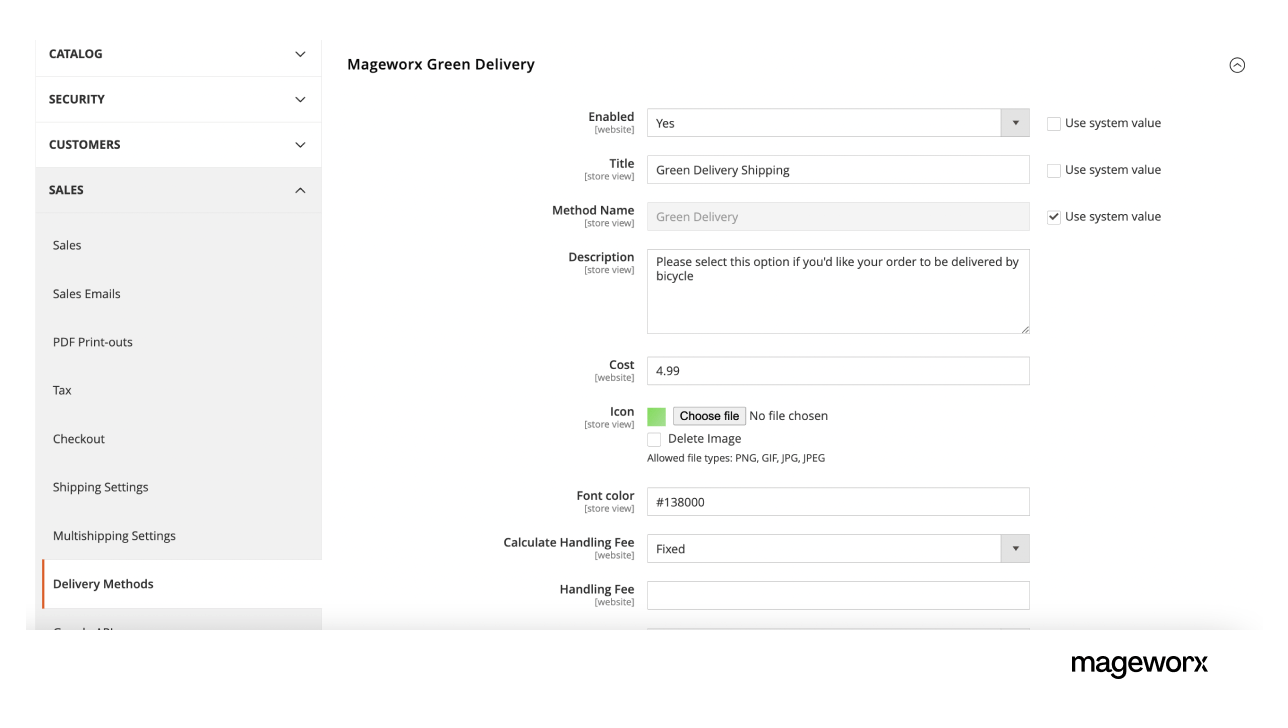 Green Delivery Extension for Magento 2
